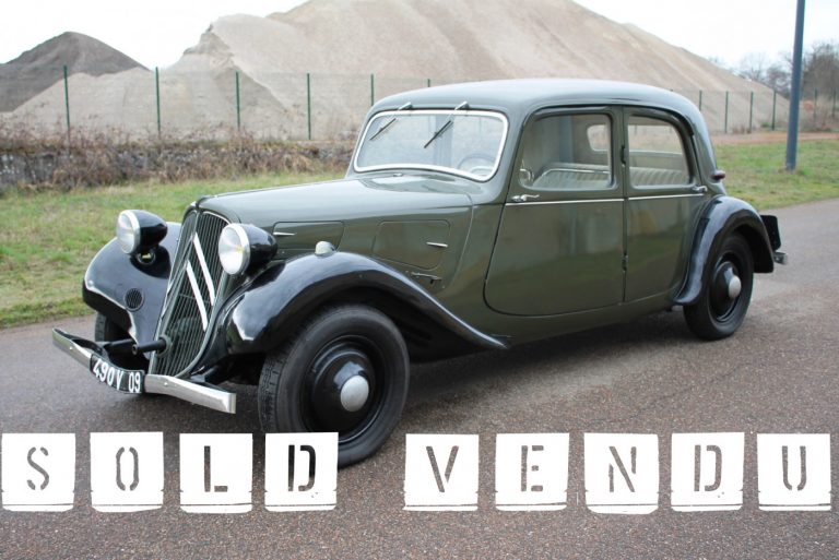 Citroen Traction 7C sold - Military classic vehicles