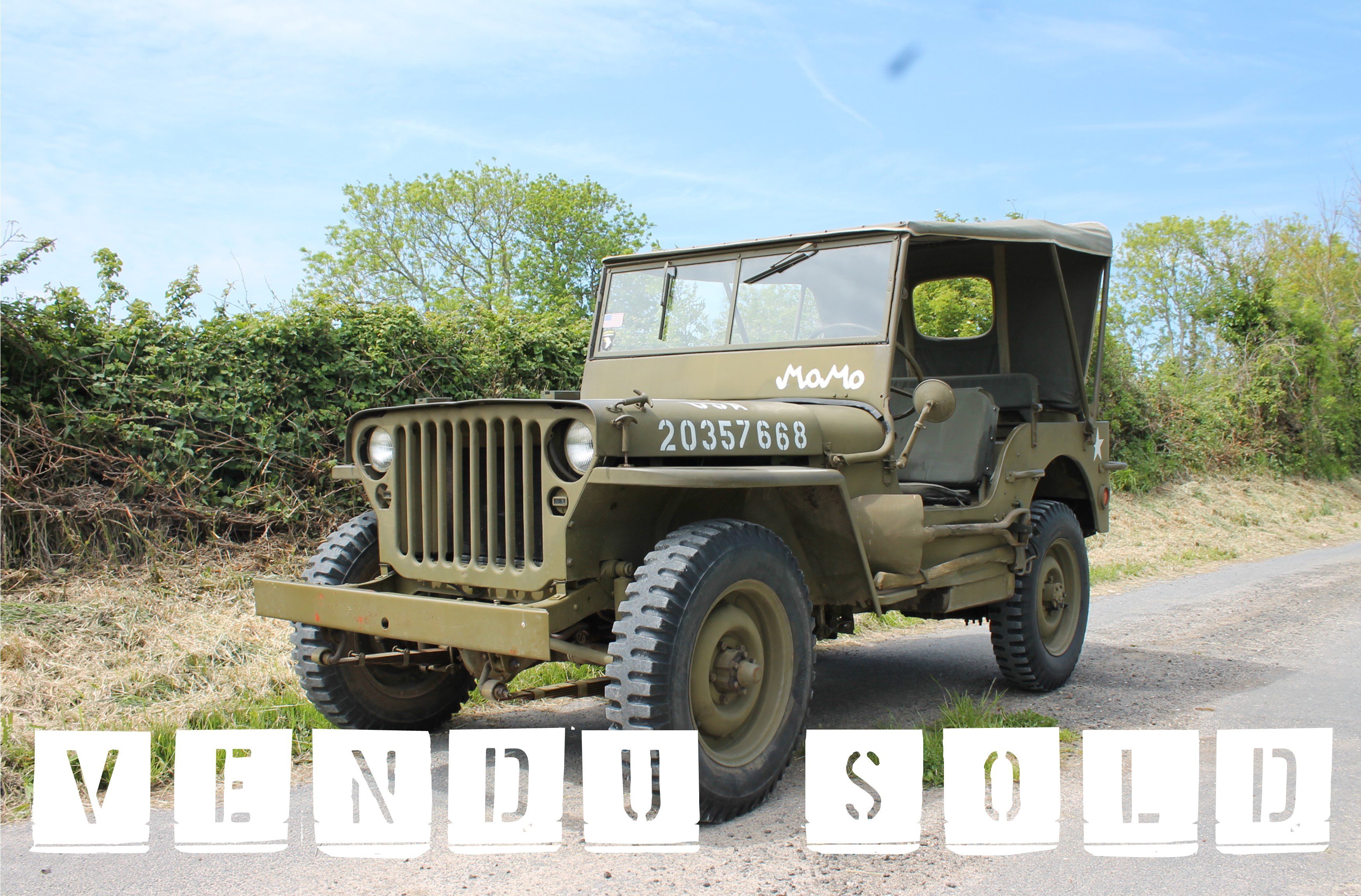 JEEP GPW VENDU - Military classic vehicles